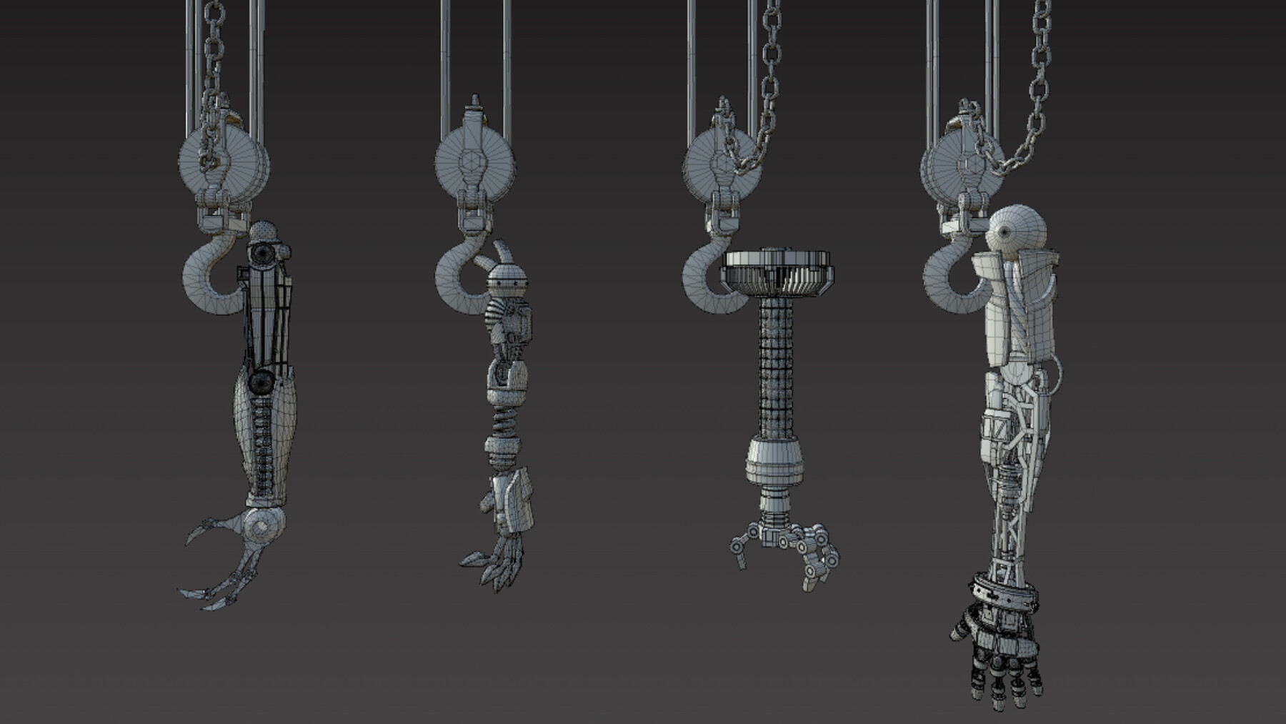 ArtStation - Robot Arm Packet 3D | Game Assets