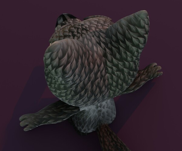 ArtStation - Cartoon Black Wolf Animated 3D Model | Game Assets