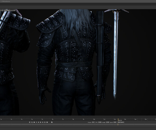ArtStation - Witcher 3D Character (In-game data) | Game Assets