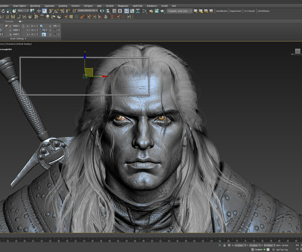 ArtStation - Witcher 3D Character (In-game data) | Game Assets