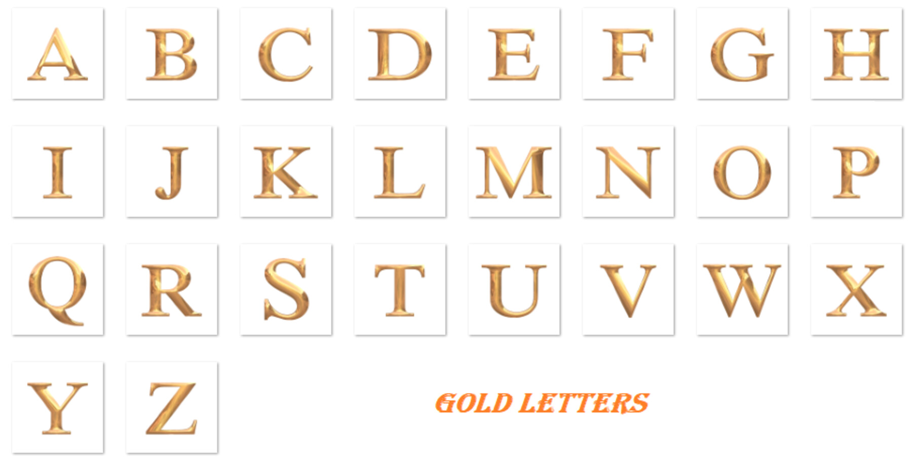 ArtStation - Letters in gold | Artworks