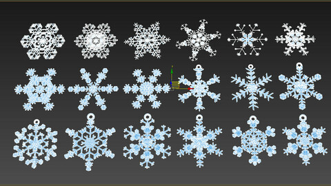 ArtStation - Snowflake Asset Pack | Game Assets