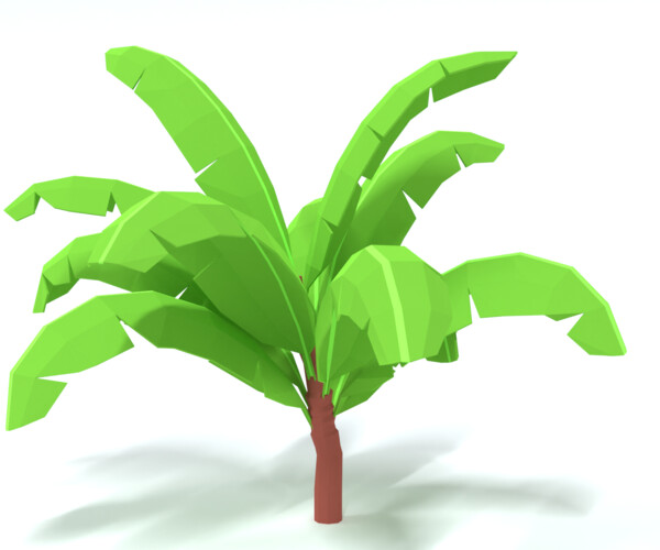 ArtStation - Low Poly Cartoon Banana Tree | Game Assets