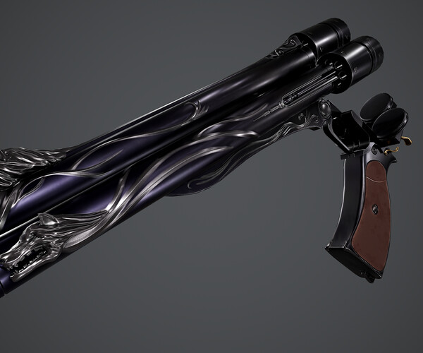 ArtStation - Cerberus Revolver | Game Assets