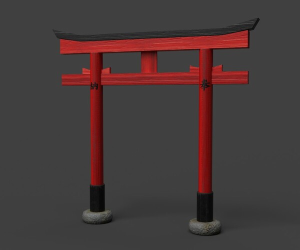 ArtStation - Japanese Torii 2 | Game Assets