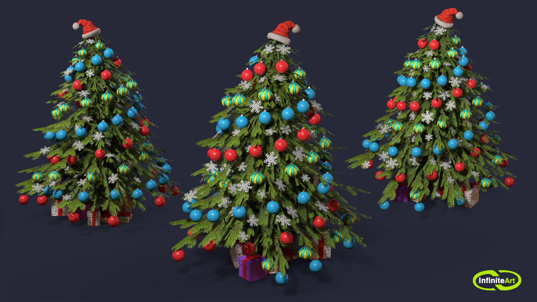 ArtStation - Christmas tree, holiday, Christmas | Game Assets