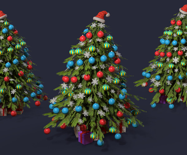 ArtStation - Christmas tree, holiday, Christmas | Game Assets