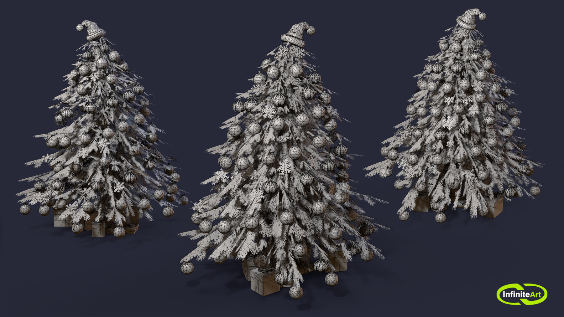 ArtStation - Christmas tree, holiday, Christmas | Game Assets