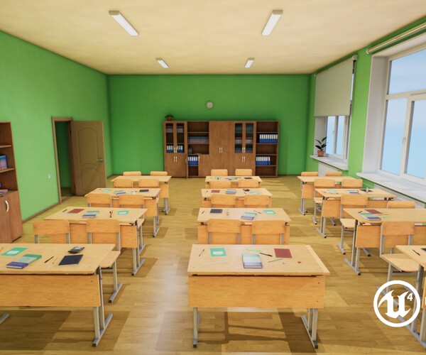 ArtStation - Classroom Props Pack | Game Assets