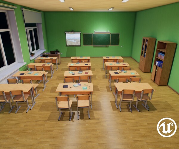 ArtStation - Classroom Props Pack | Game Assets