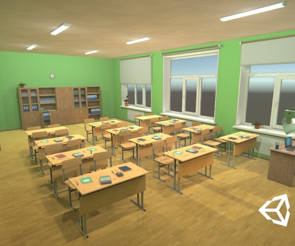 ArtStation - Classroom Props Pack | Game Assets