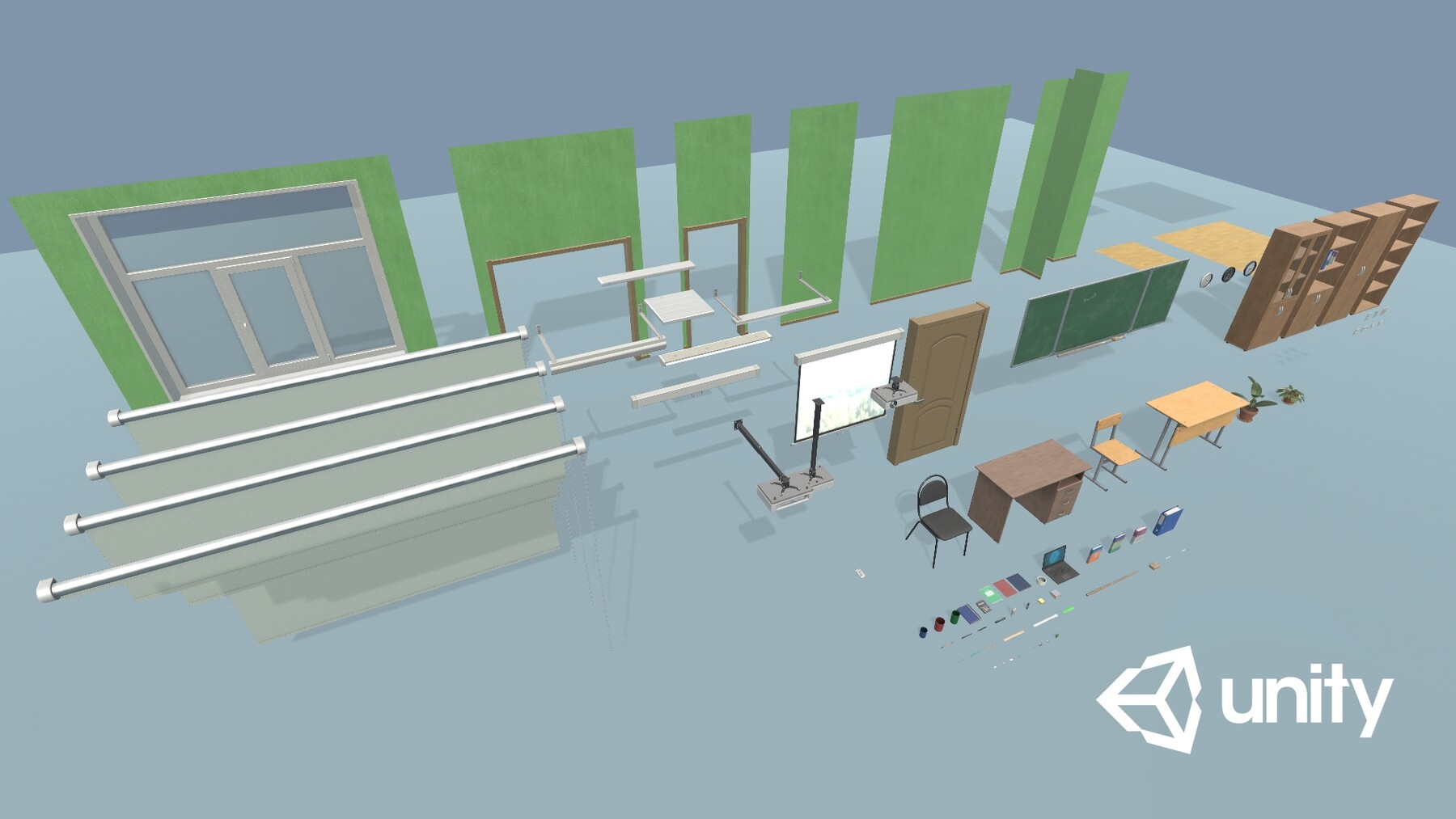 ArtStation - Classroom Props Pack | Game Assets