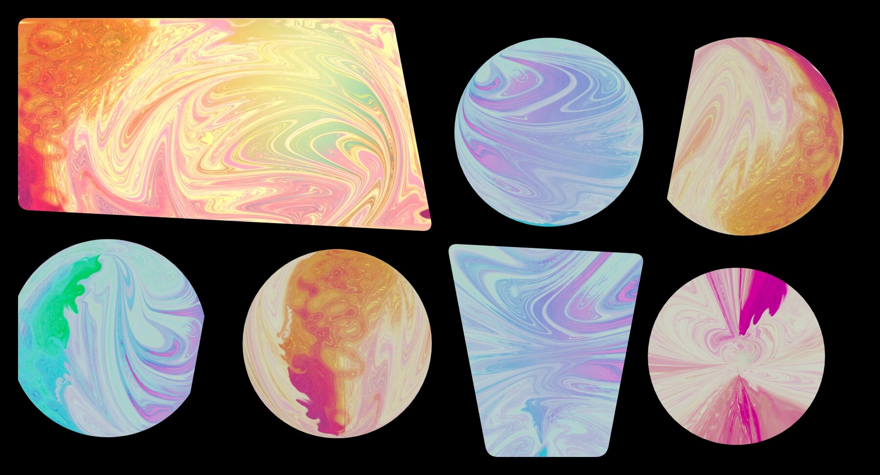 ArtStation - VR fluid sky sphere mesh with textures | bundle with 6 ...