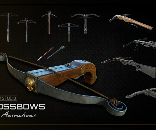 ArtStation - CrossBows And Animations Pack _ UE4 | Game Assets