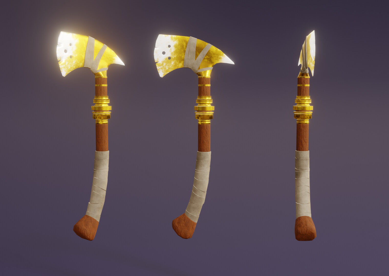 ArtStation - Light / holy axe - Model 01 | Game Assets