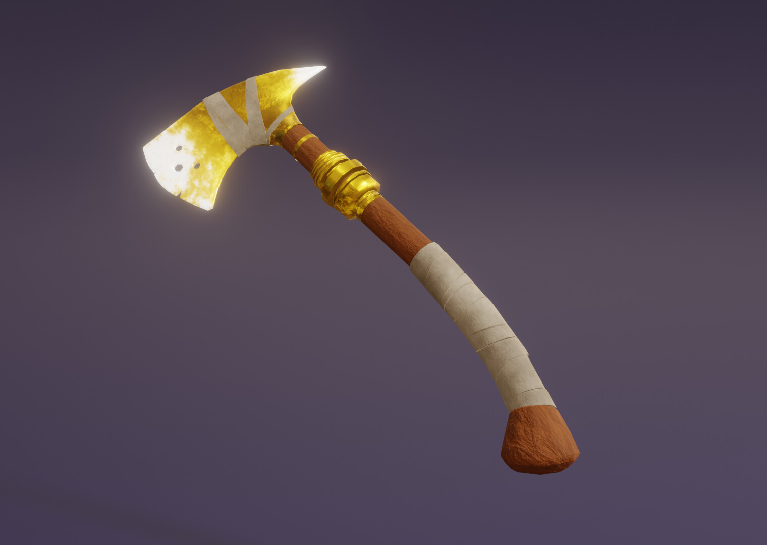 ArtStation - Light / holy axe - Model 01 | Game Assets