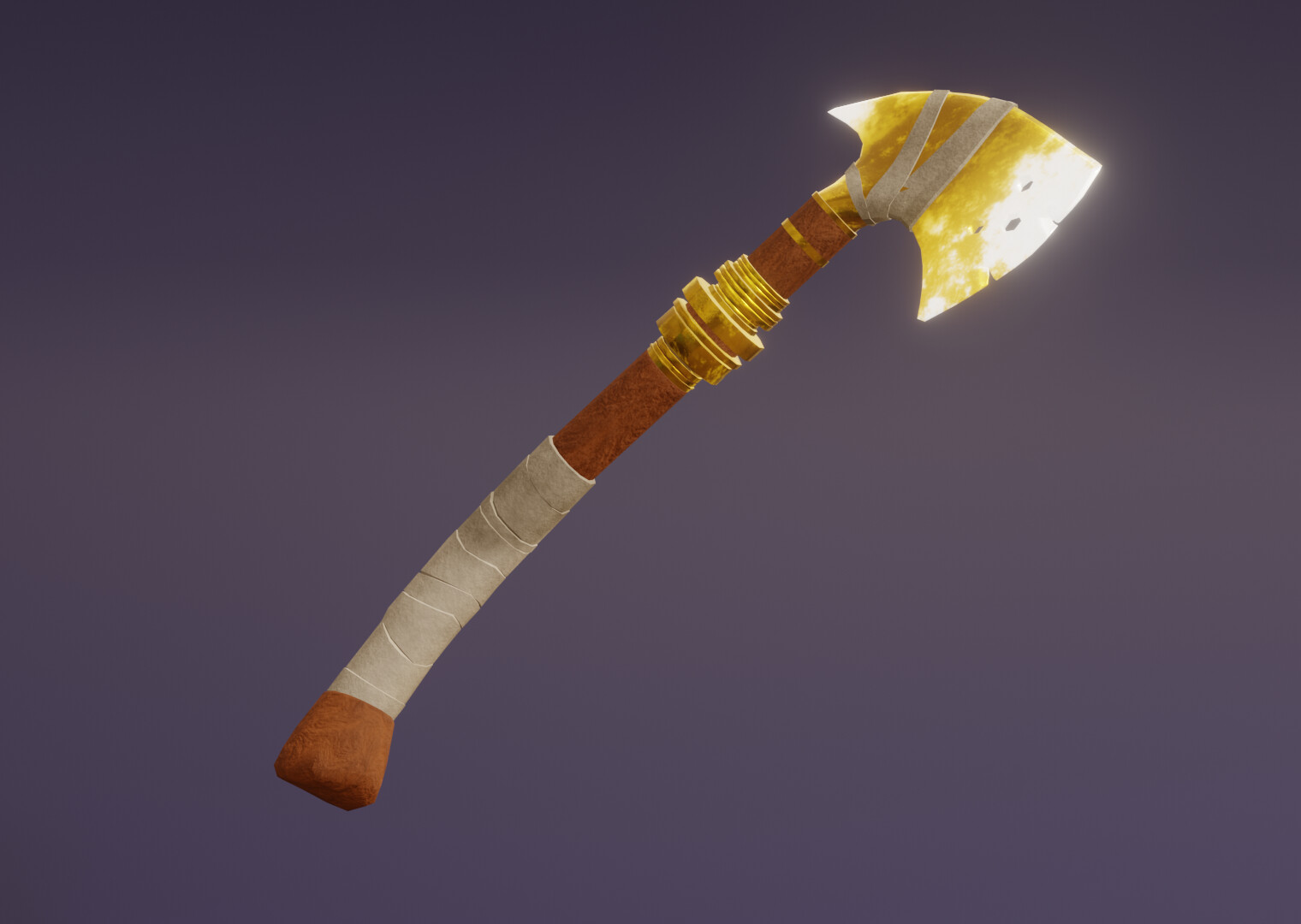 ArtStation - Light / holy axe - Model 01 | Game Assets