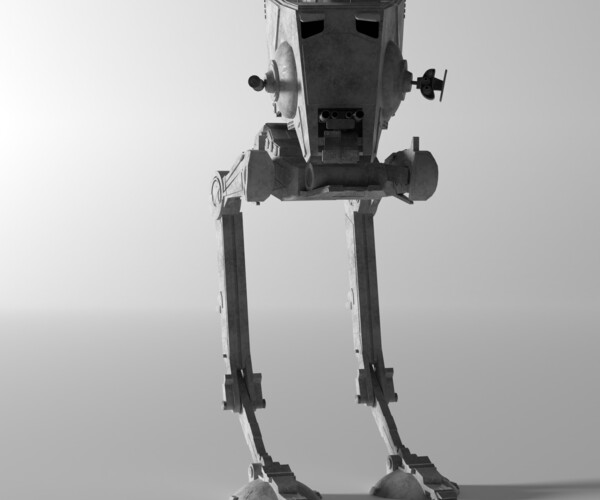 ArtStation - Star Wars AT-ST | Game Assets