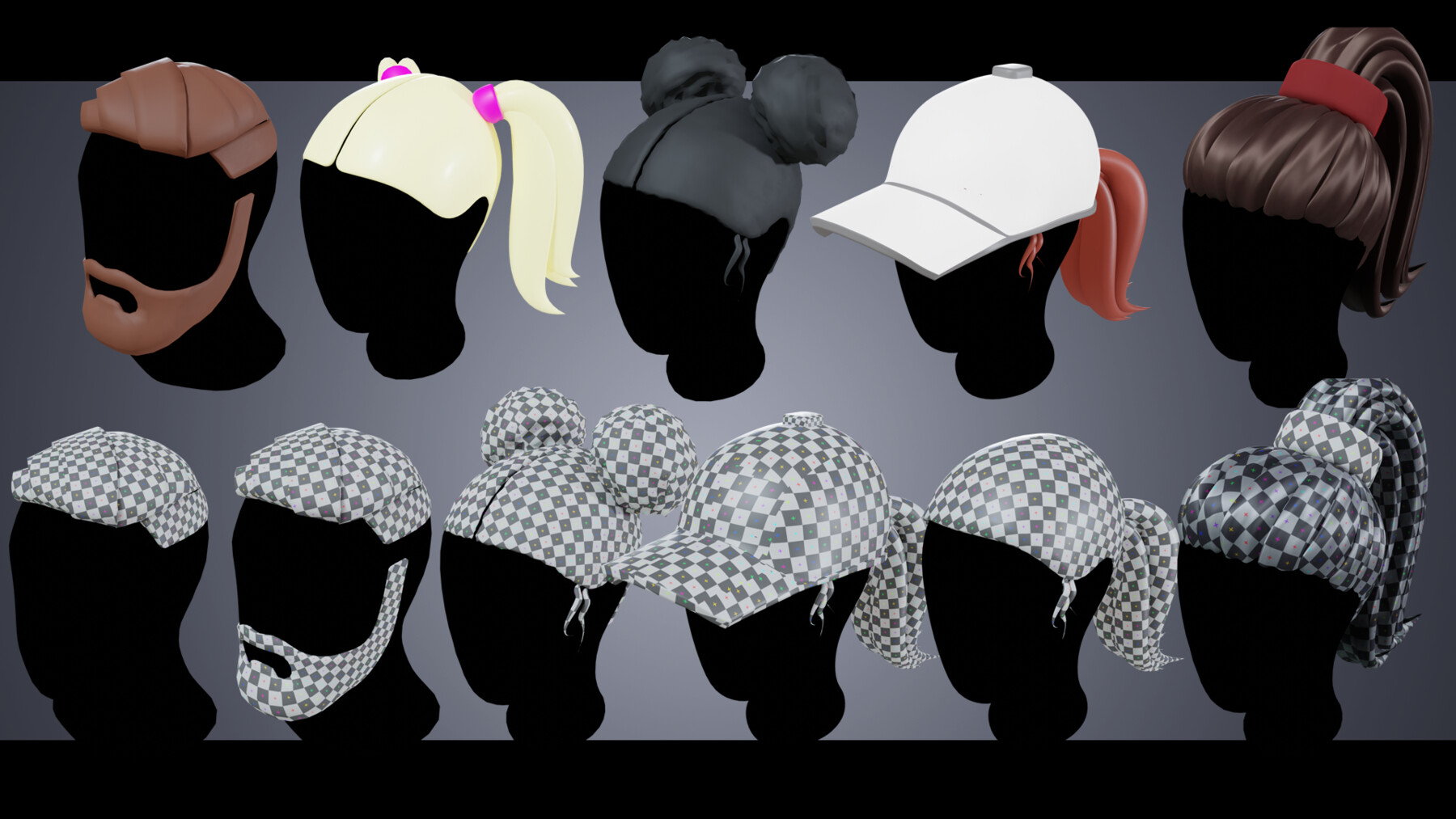 ArtStation - 150 Base Stylized Haircuts | Resources