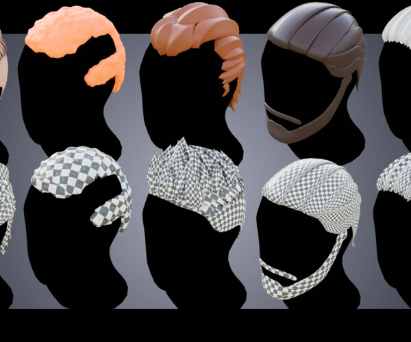 ArtStation - 150 Base Stylized Haircuts | Resources