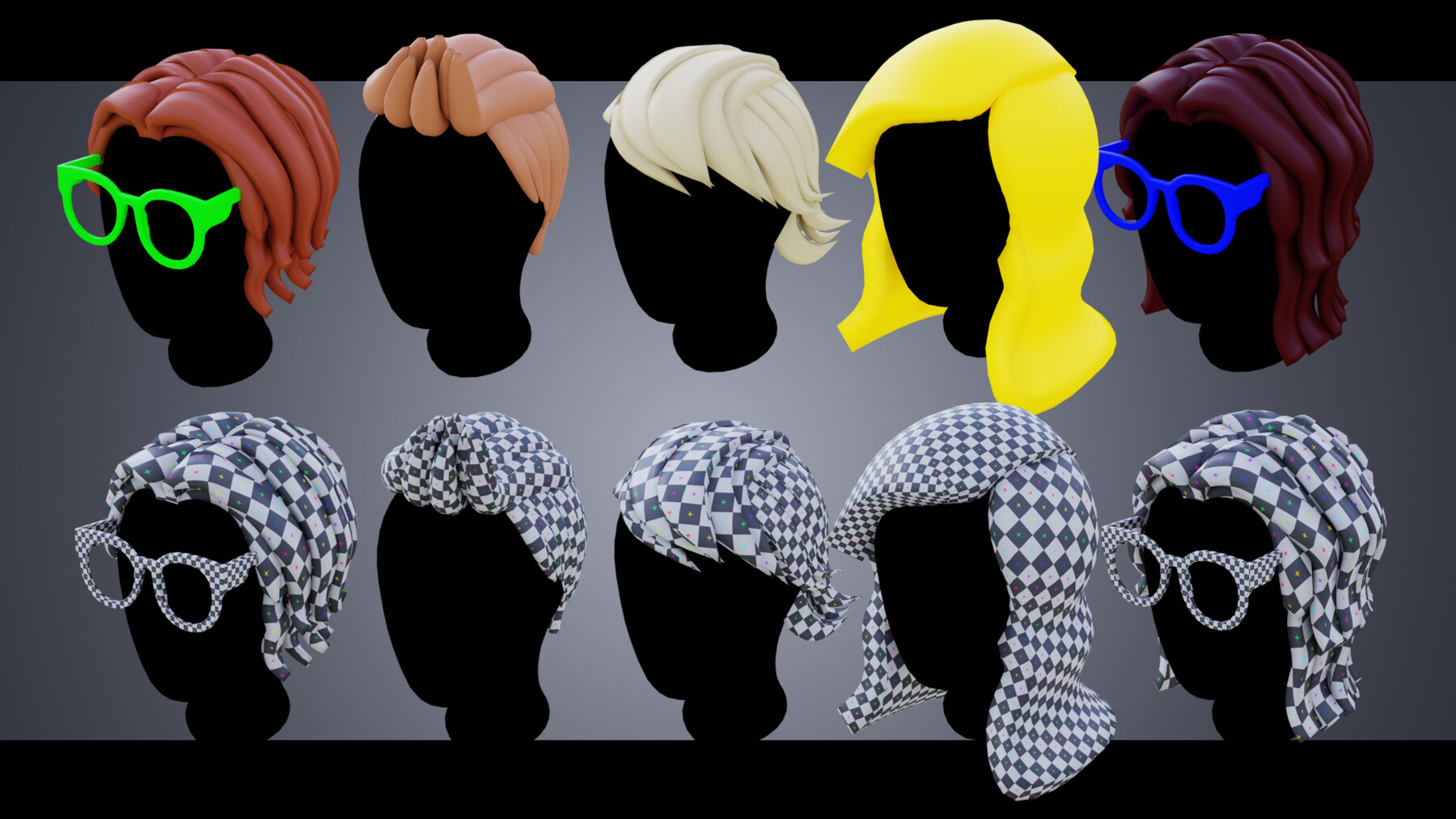 ArtStation - 150 Base Stylized Haircuts | Resources