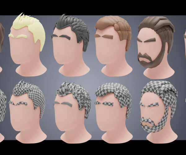 ArtStation - 150 Base Stylized Haircuts | Resources