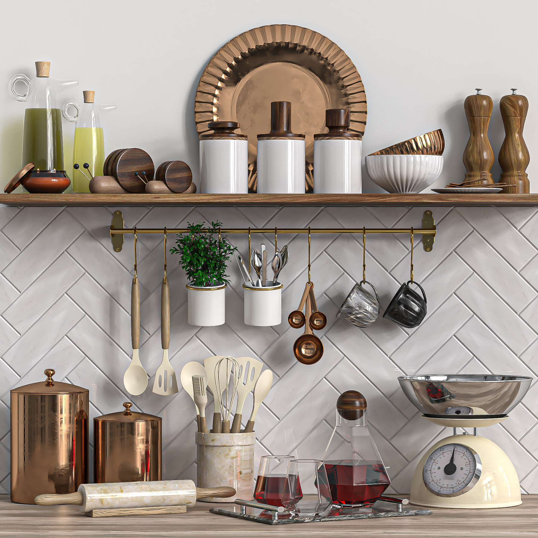 ArtStation - kitchen set 03 | Resources