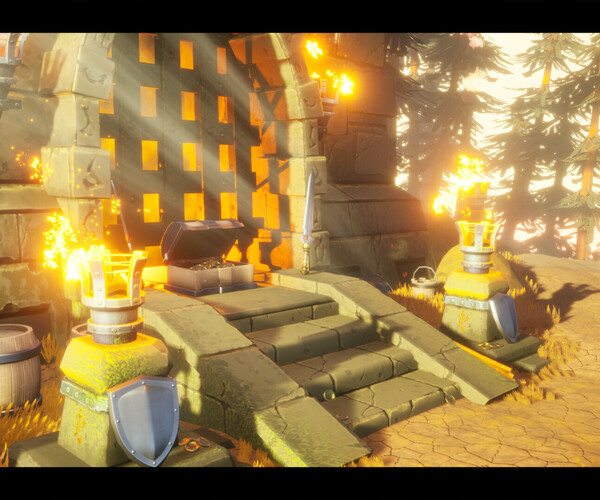 ArtStation - Stylized Fantasy Environment | Game Assets