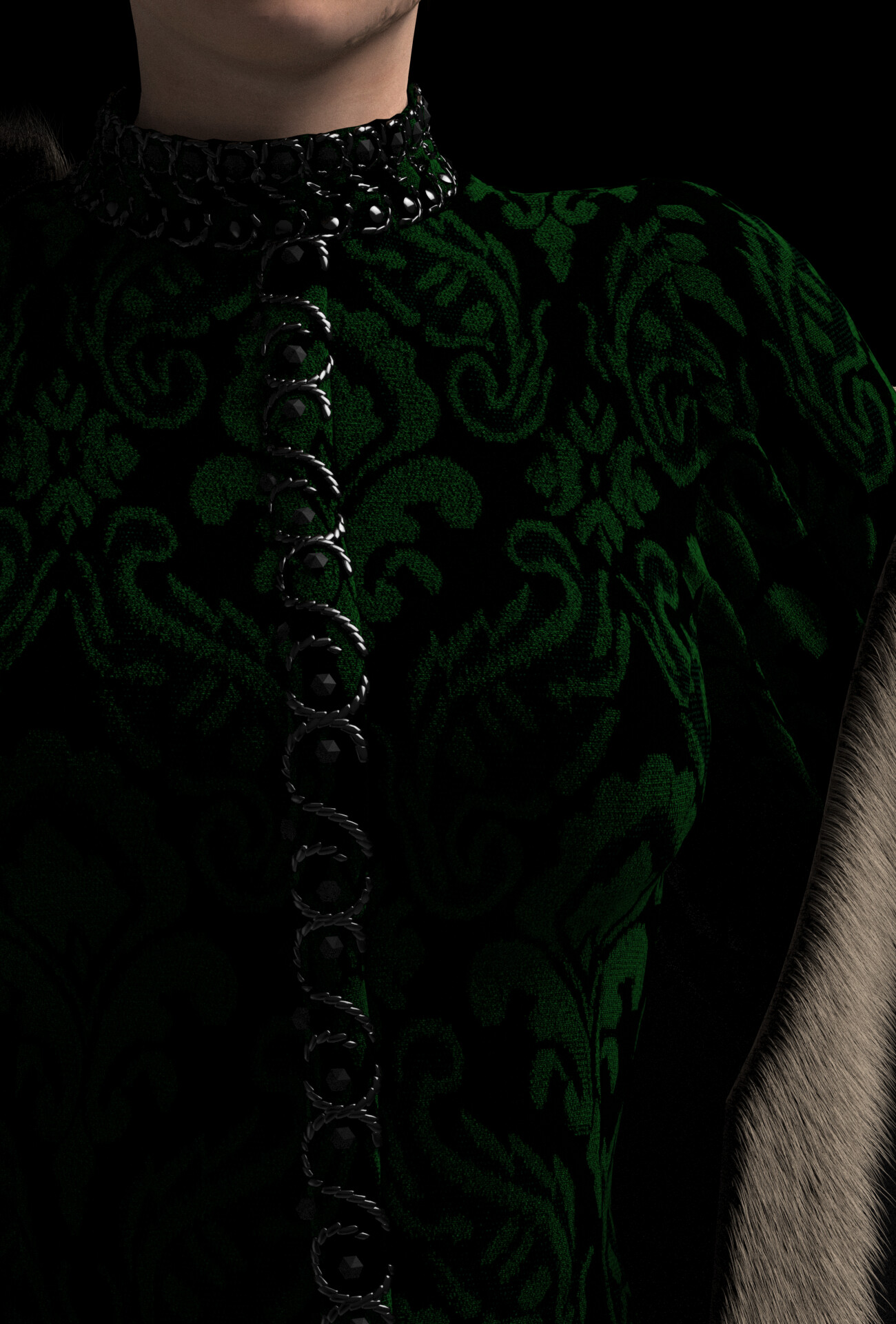 ArtStation - Elegant outfit. Clo 3D/MD project + OBJ, FBX files | Game ...