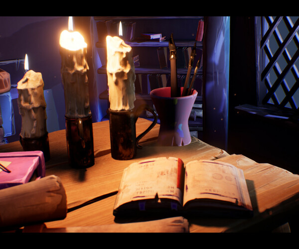 ArtStation - Stylized Wizard Room | Game Assets