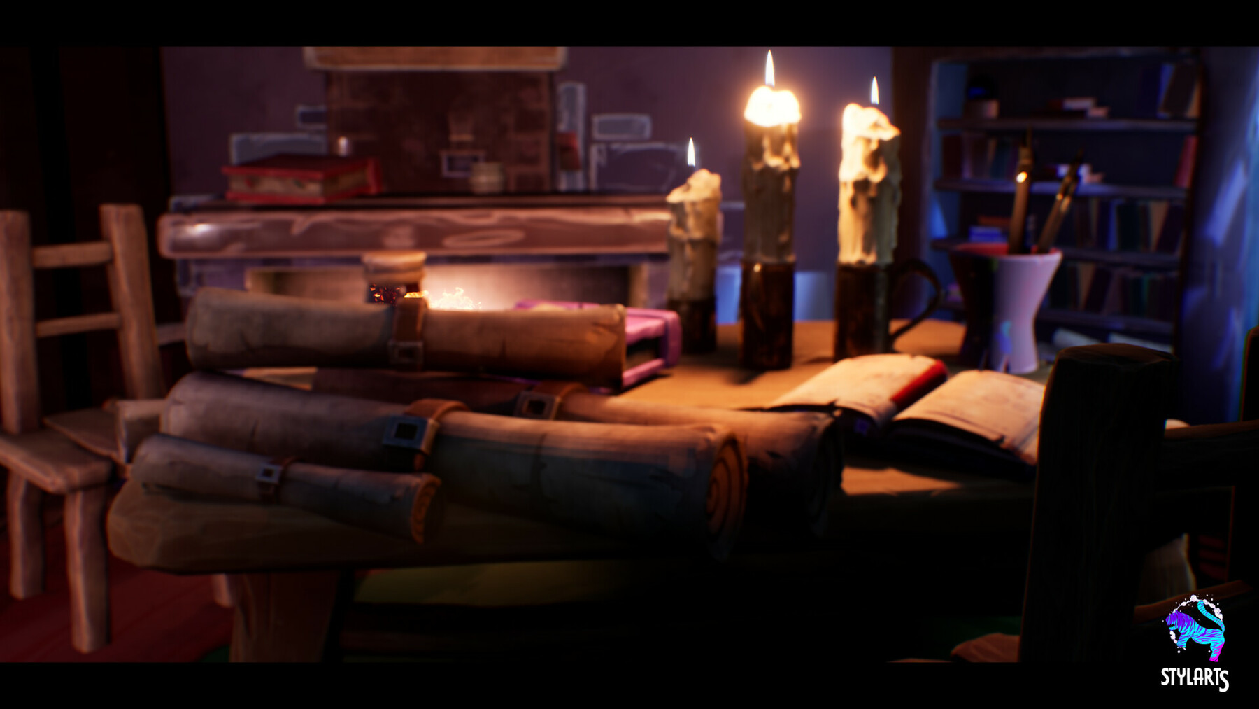 ArtStation - Stylized Wizard Room | Game Assets
