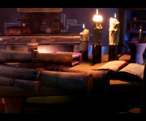 ArtStation - Stylized Wizard Room | Game Assets