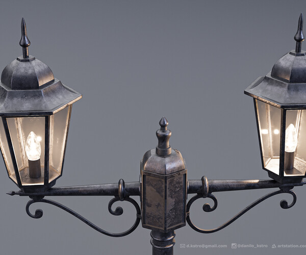 ArtStation - Classic Lamp Post | 3D model | Resources