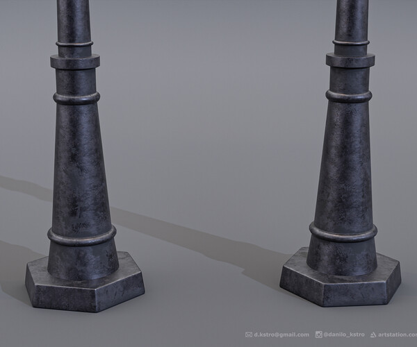ArtStation - Classic Lamp Post | 3D model | Resources