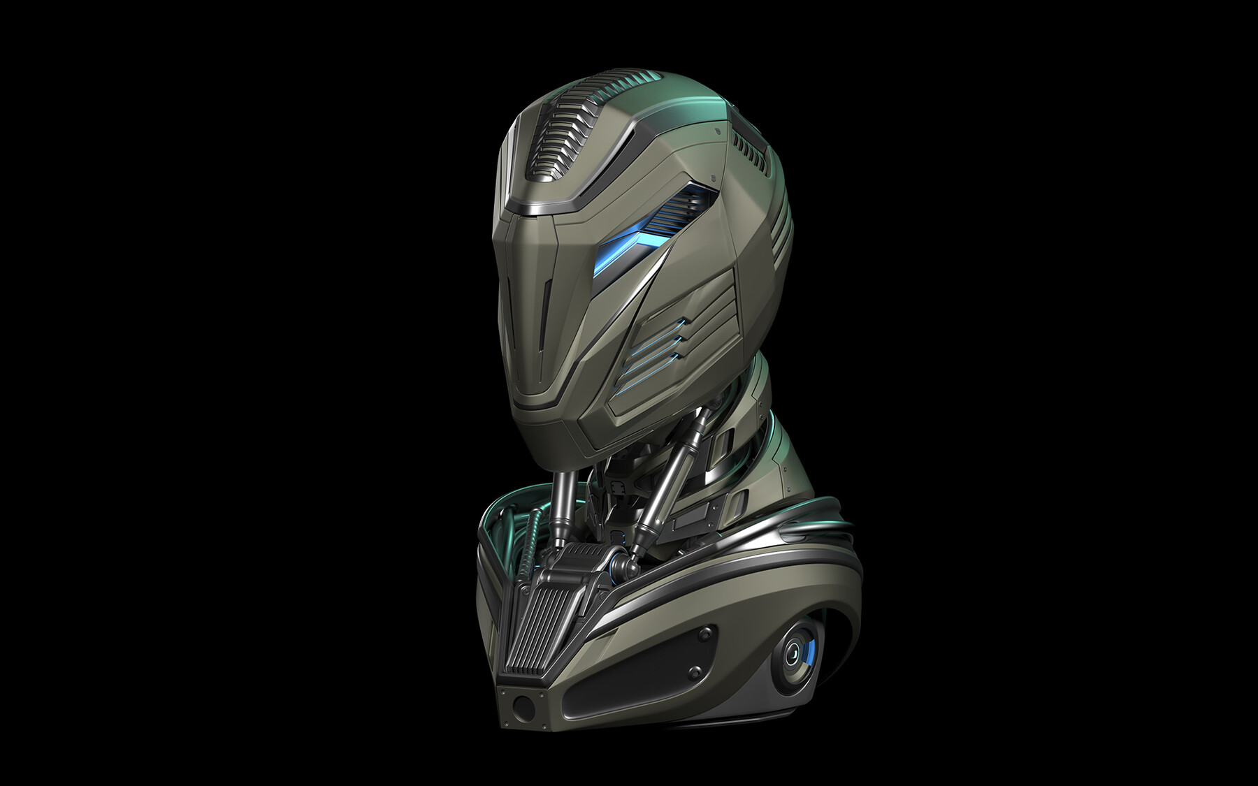 ArtStation - Robot Alien Mech Head - 3d model | Resources