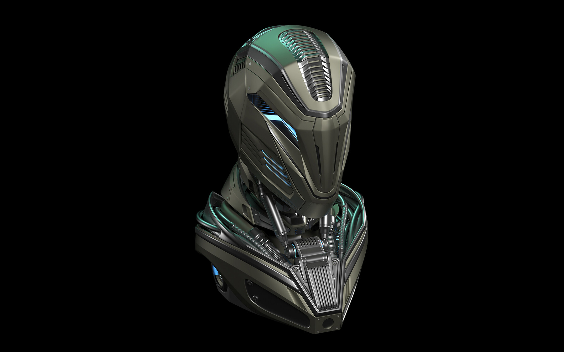 ArtStation - Robot Alien Mech Head - 3d model | Resources