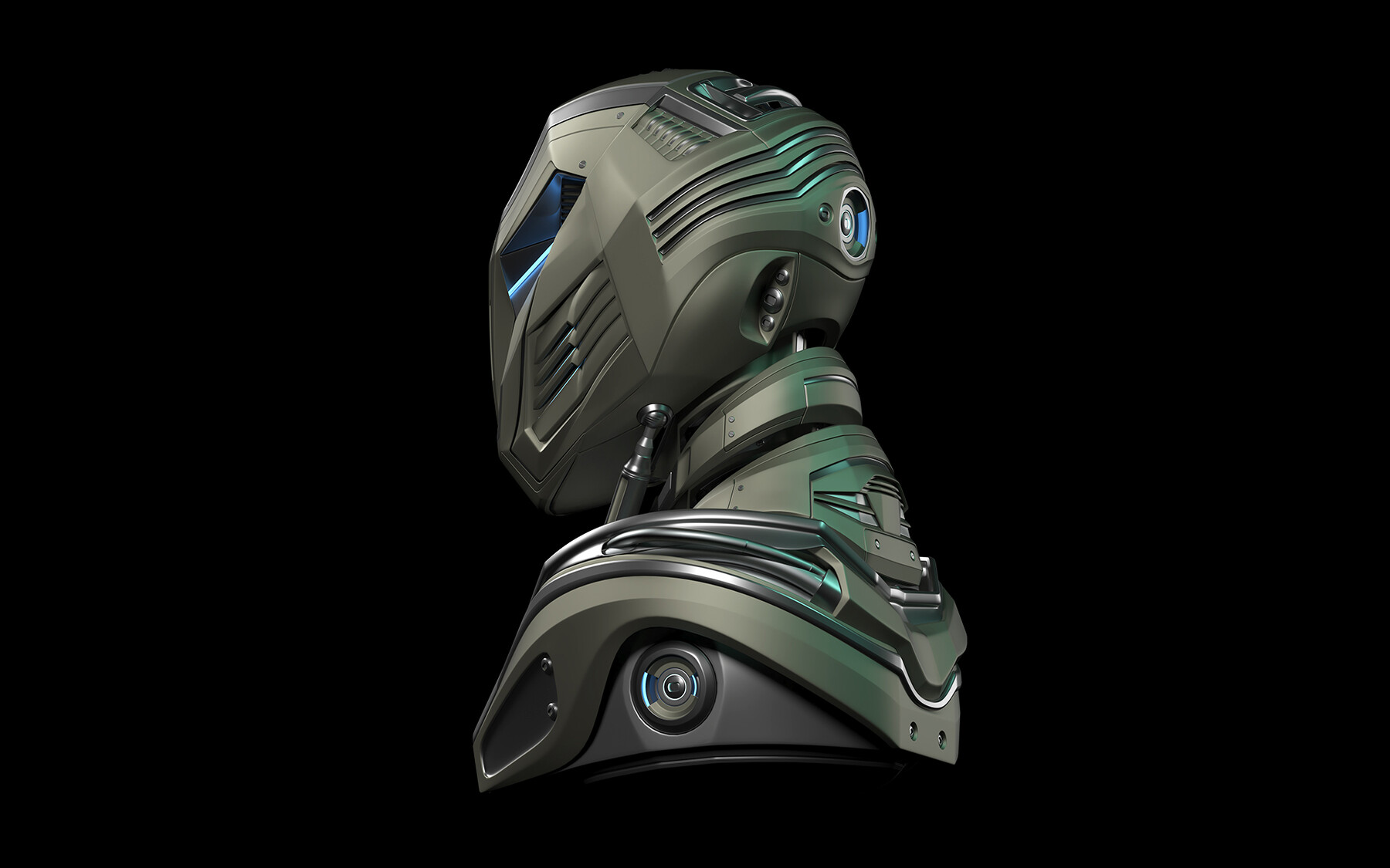 ArtStation - Robot Alien Mech Head - 3d model | Resources