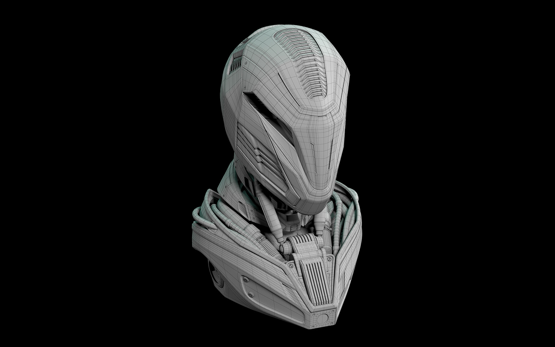 ArtStation - Robot Alien Mech Head - 3d model | Resources