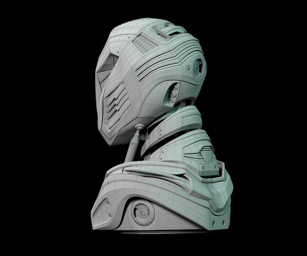 ArtStation - Robot Alien Mech Head - 3d model | Resources