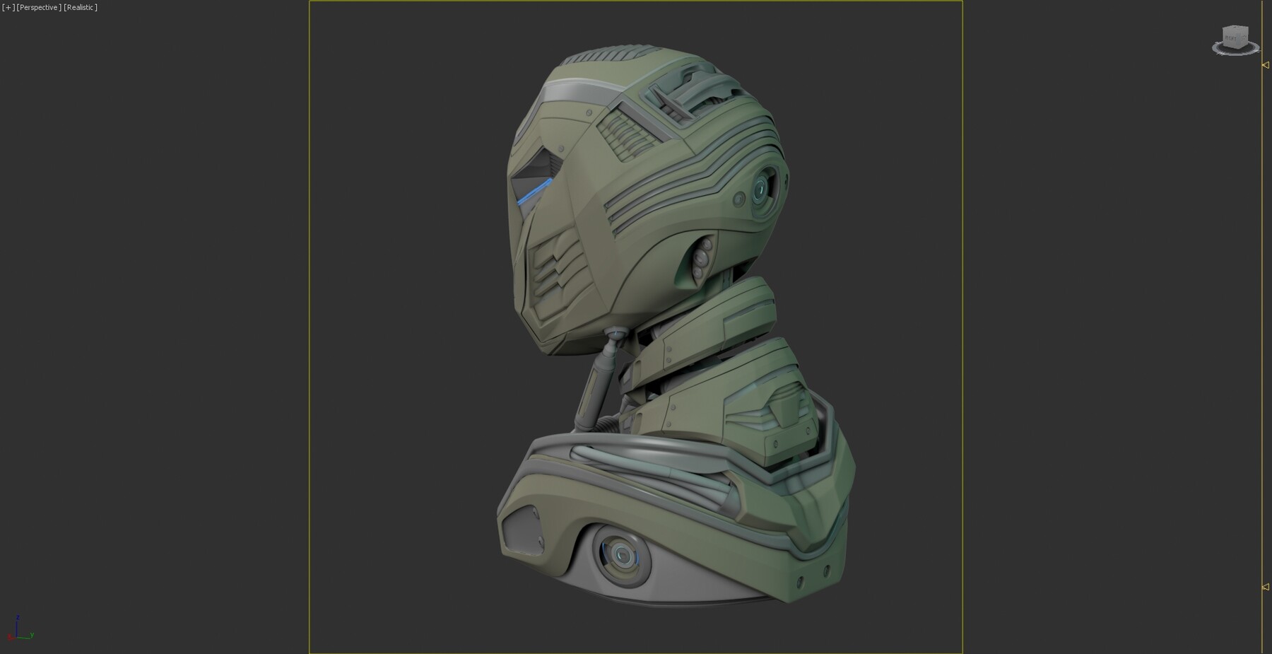 ArtStation - Robot Alien Mech Head - 3d model | Resources