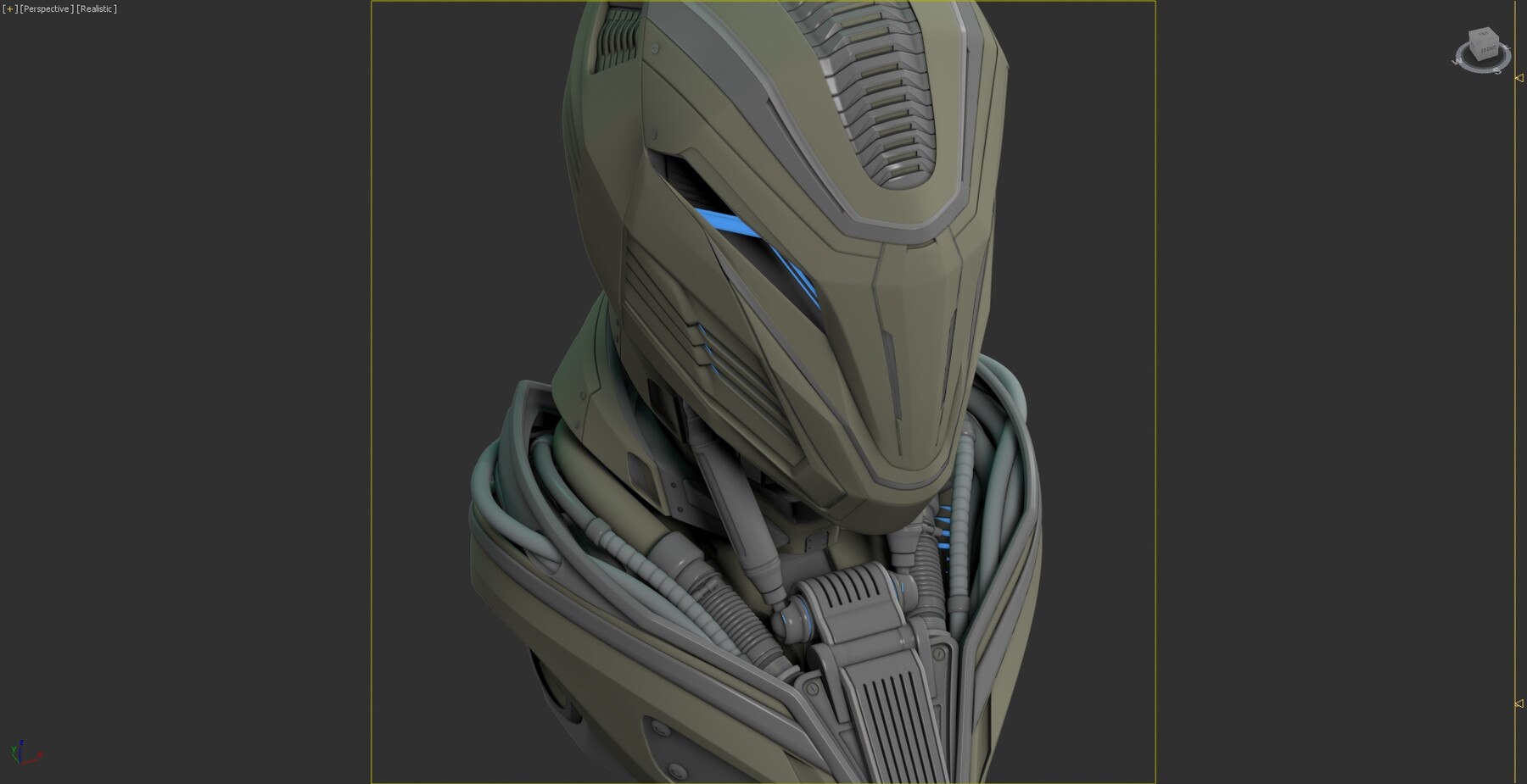 ArtStation - Robot Alien Mech Head - 3d model | Resources