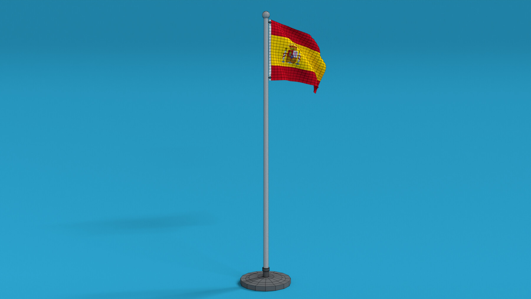 ArtStation - Low Poly Seamless Animated Spain Flag | Game Assets