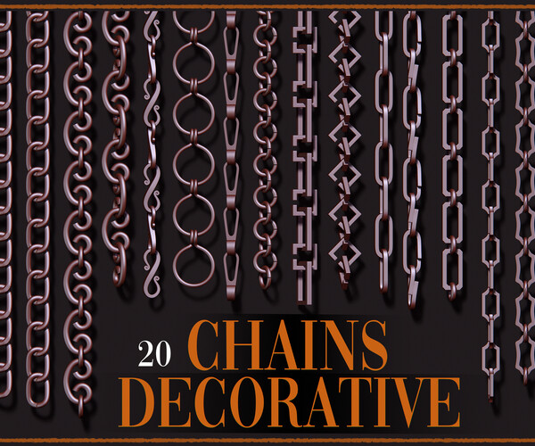 ArtStation - Decorative chains | Brushes