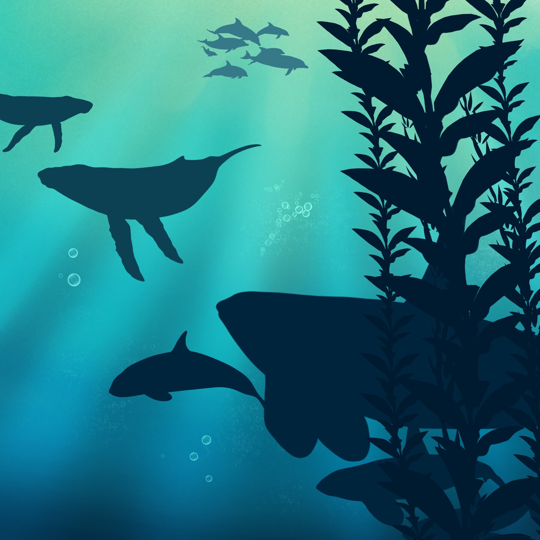 Ocean Animals Underwater Procreate Brushes Procreate Ocean Bundle ...