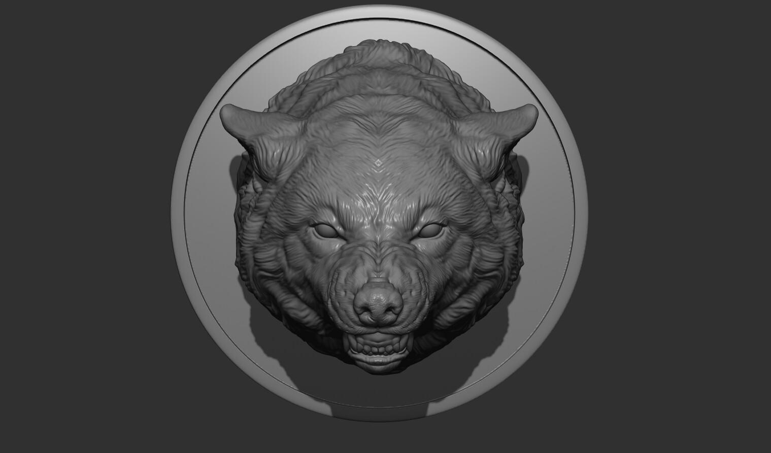 ArtStation - Wolf grin roar head | Resources