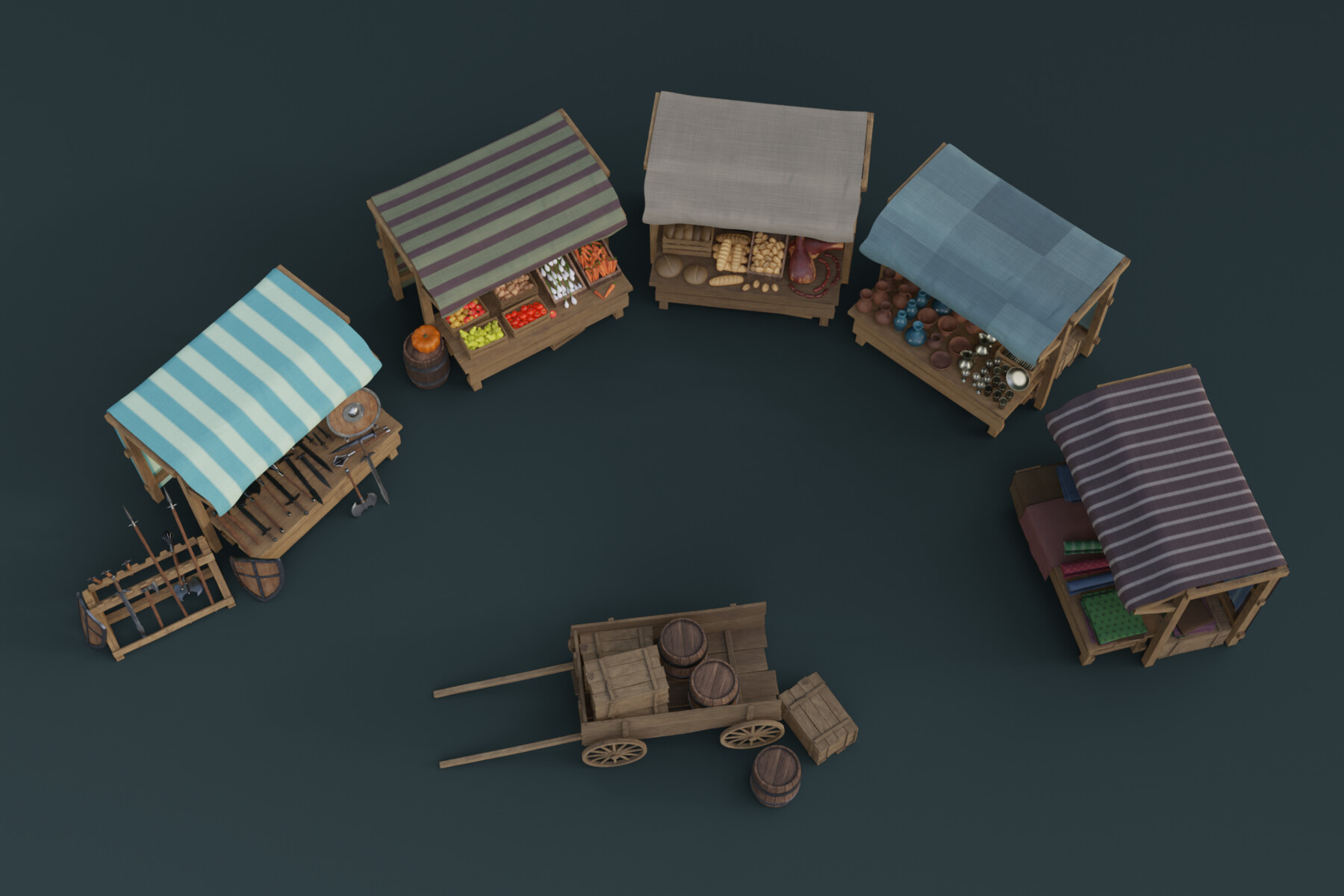 ArtStation - Medieval Market Pack | Game Assets