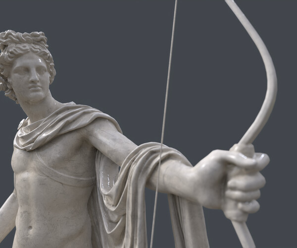 ArtStation - Apollo Statue - Low Poly 3D Asset | Game Assets