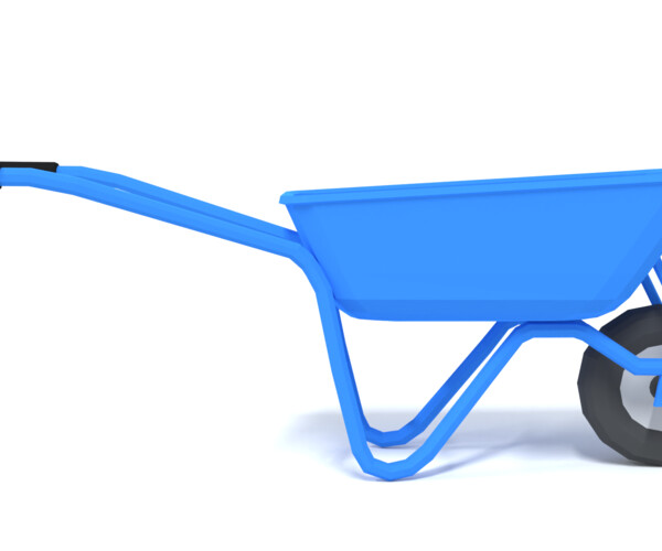 ArtStation - Low Poly Cartoon Wheelbarrow | Game Assets