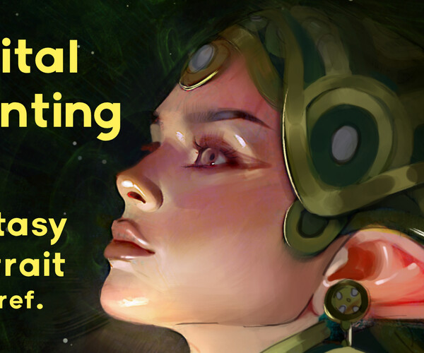 ArtStation - Portrait of Haleyna | Tutorials