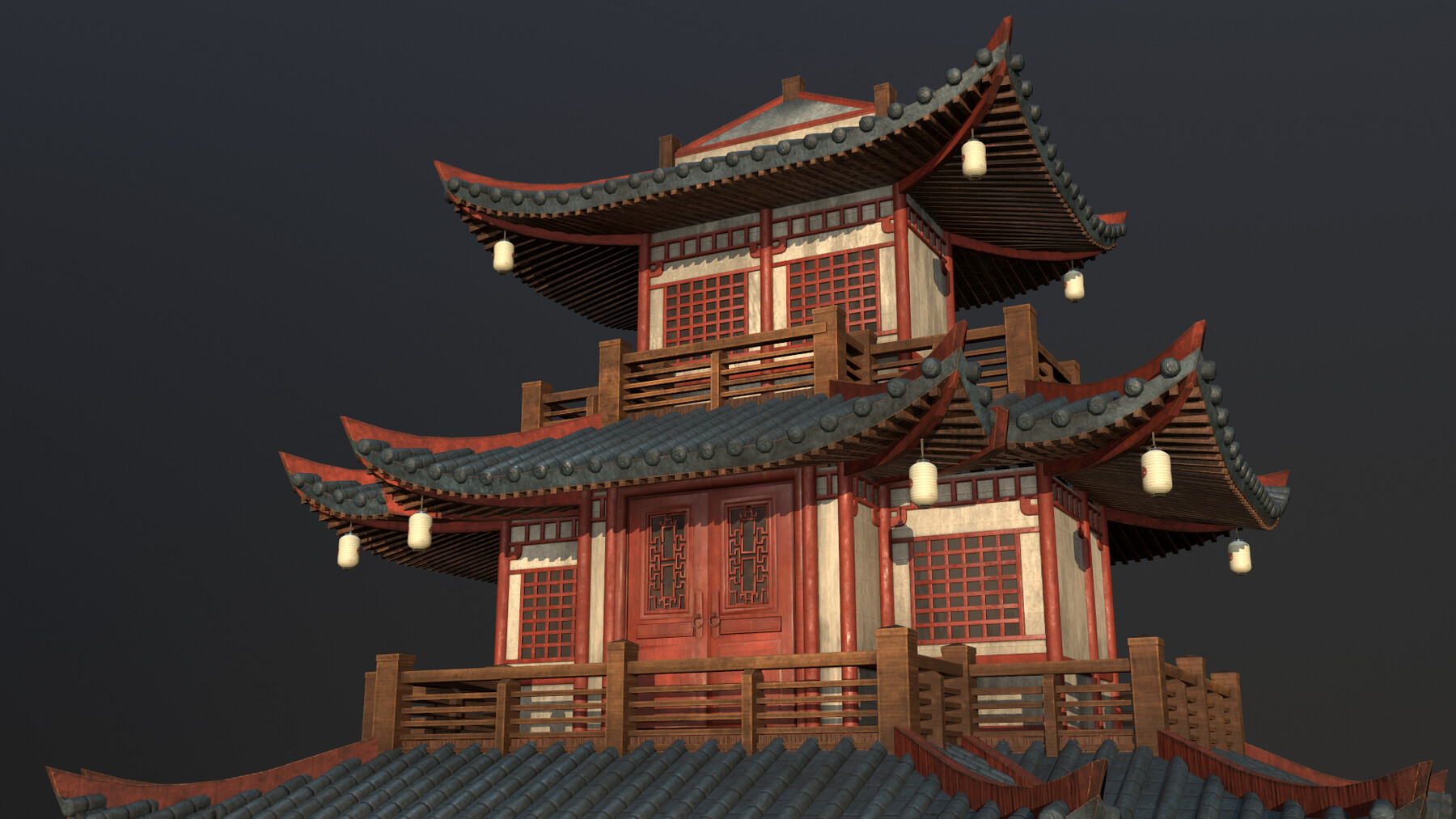 ArtStation - Japanese Realistic Traditional Building model | Game Assets